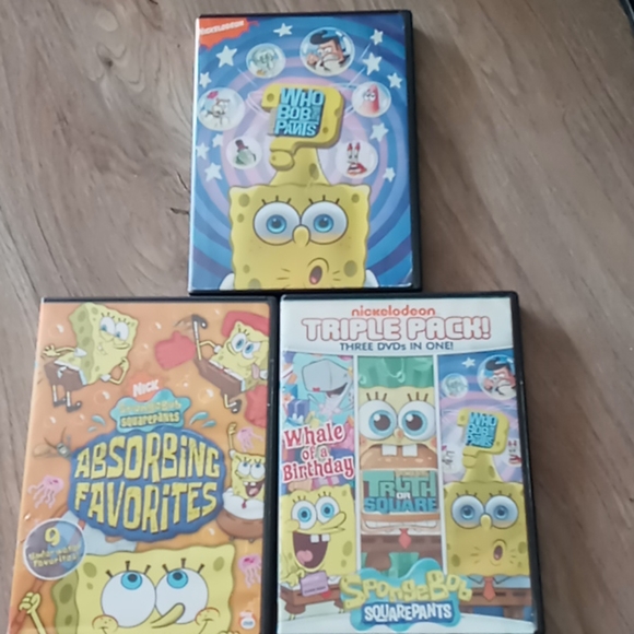dvd | Media | Three Spongebob Dvd Bundle | Poshmark